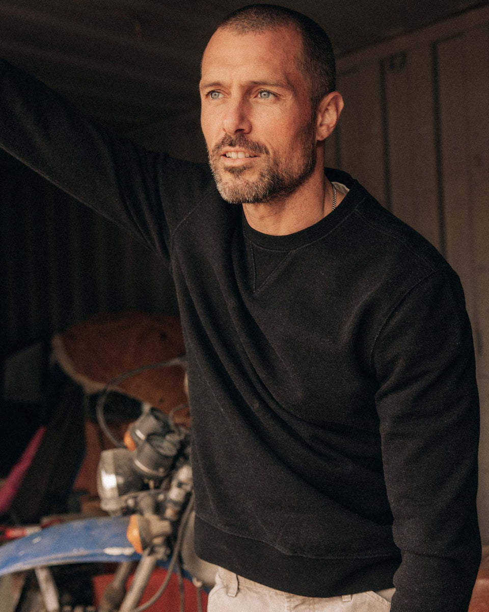 The Après Crew in Black Indigo Terry – Iron Pyrite Production