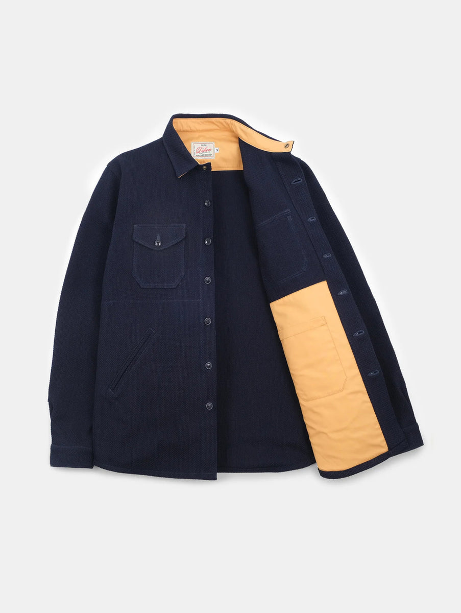Crissman Overshirt - Indigo Sashiko – Iron Pyrite Production