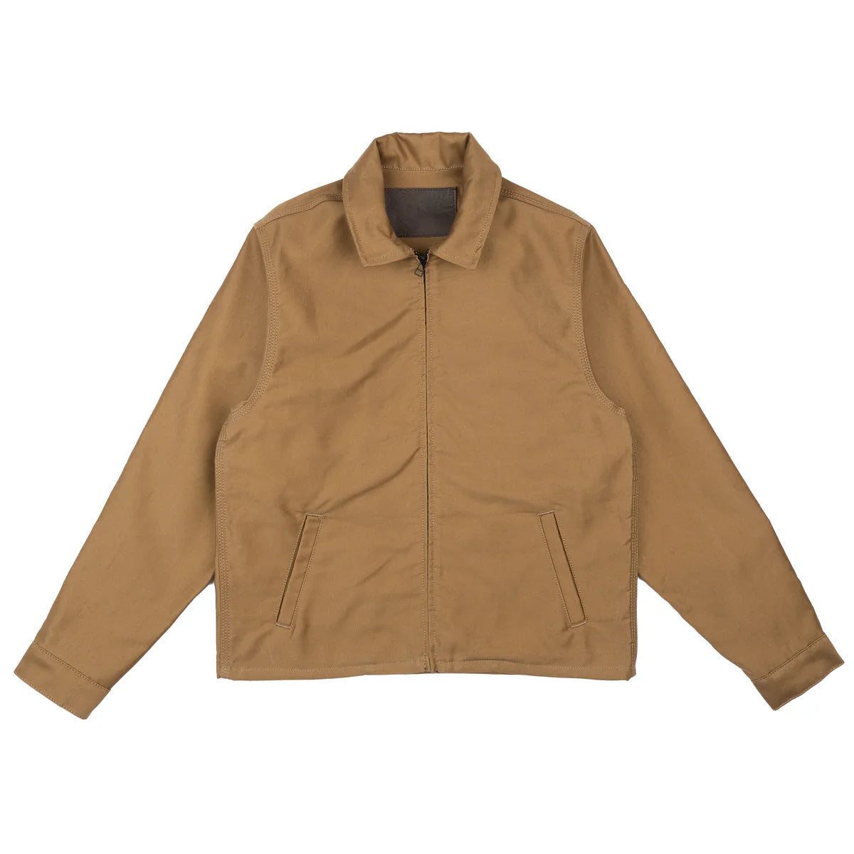 Zip Jacket - Brushed Jungle Cloth - Tan – Iron Pyrite Production